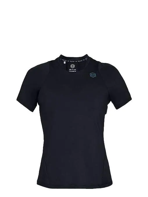 Under Armour Rush Training Sports Short Sleeve Shirt - Black