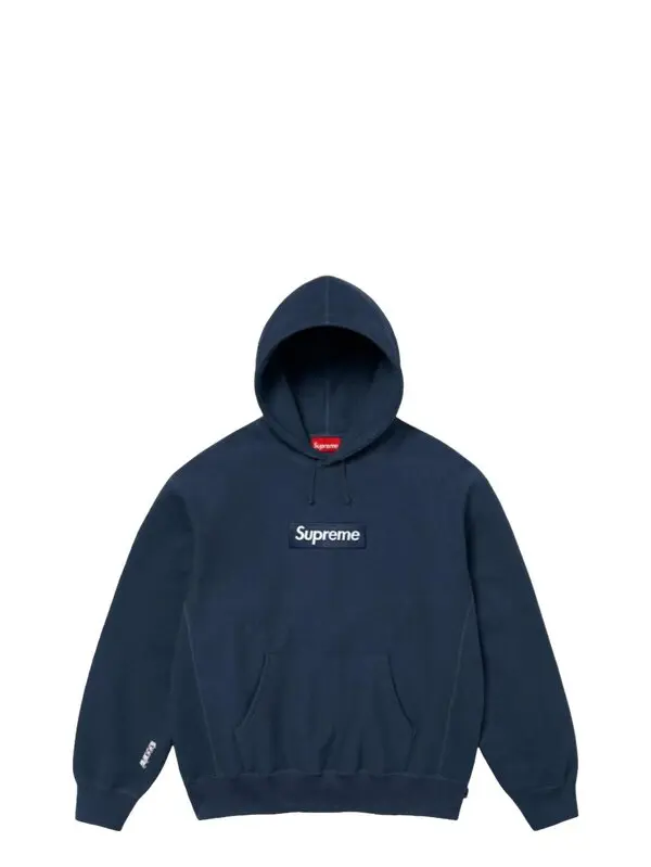 Supreme Fw25 Box Logo Hoodie - Navy