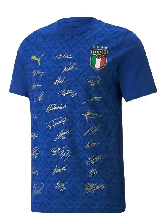 PUMA 2021-2022 Italy Signature Winner T-shirt - Blue