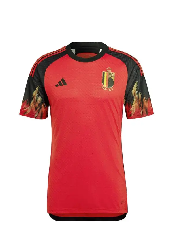 Adidas Belgium 2022-2023 Authentic World Cup Home Jersey - Red