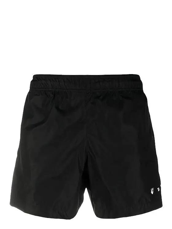 Off-White Ss21 Logo Detail Shorts - Black