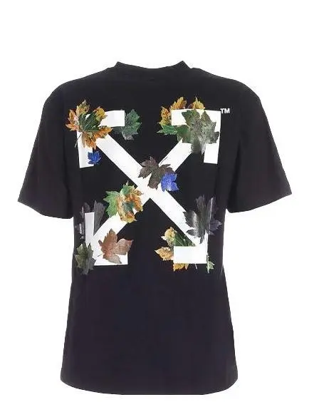 Off-White Arrow Print Short Sleeve T-shirt - Black