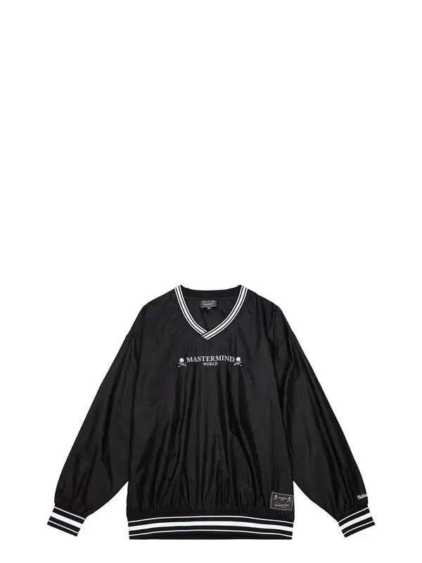 Mitchell & Ness X Mastermind World Nylon Pullover Sweatshirt - Black