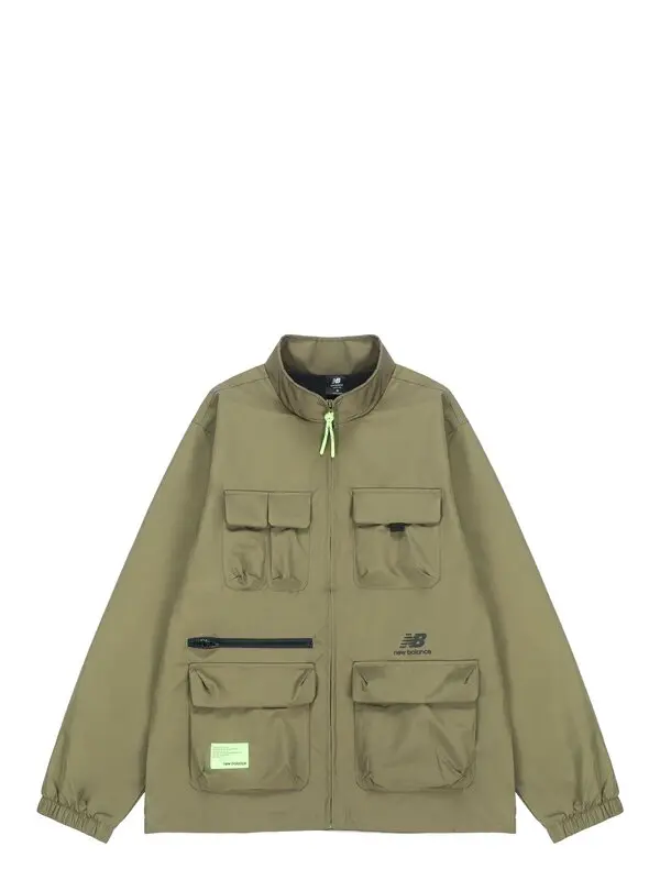 NEW BALANCE Stand Collar Military Jacket - Army Green