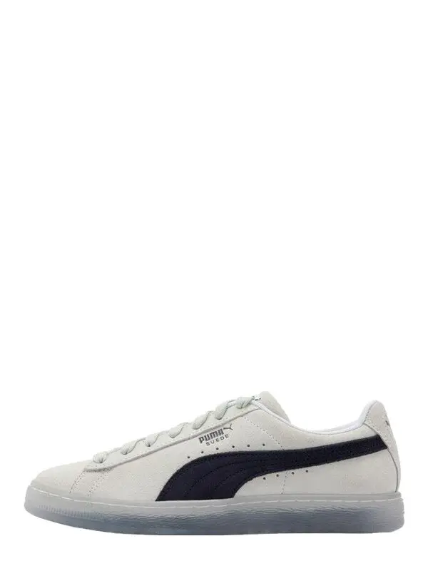 PUMA Suede Translucent Low Top Sneakers - White/black