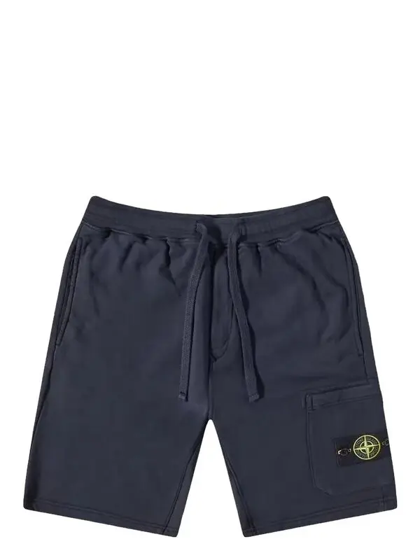 Stone Island Garment Dyed Sweat Shorts - Navy