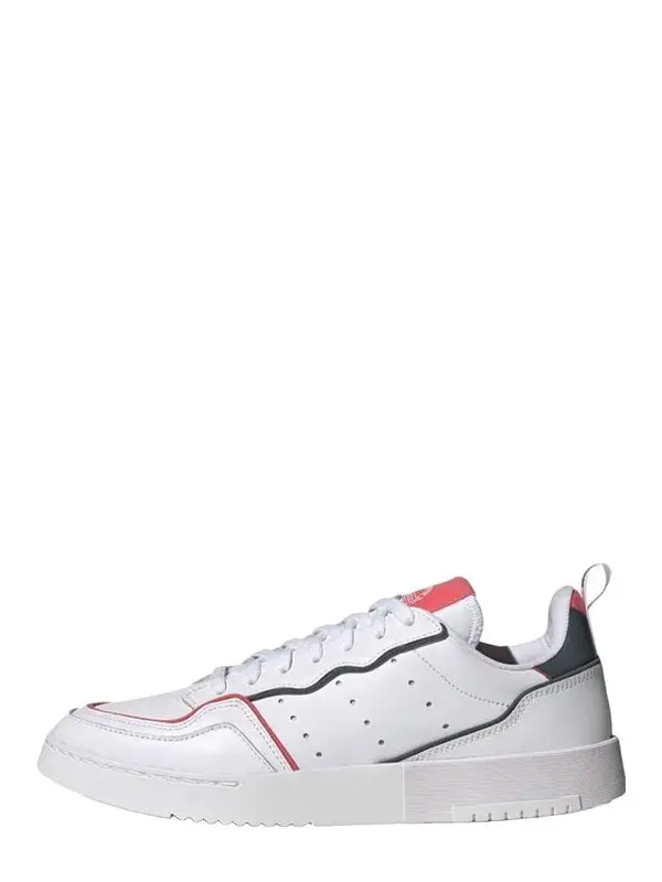 Adidas Supercourt Low Top Sneakers - White/red/gray