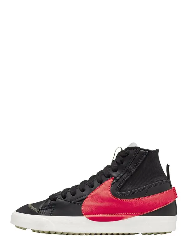 Nike Blazer Mid '77 Jumbo Sneakers - Black/bright Crimson/sail
