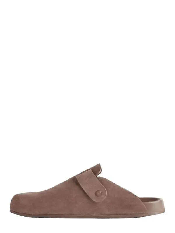 Balenciaga Matte Calfskin Mules - Tan