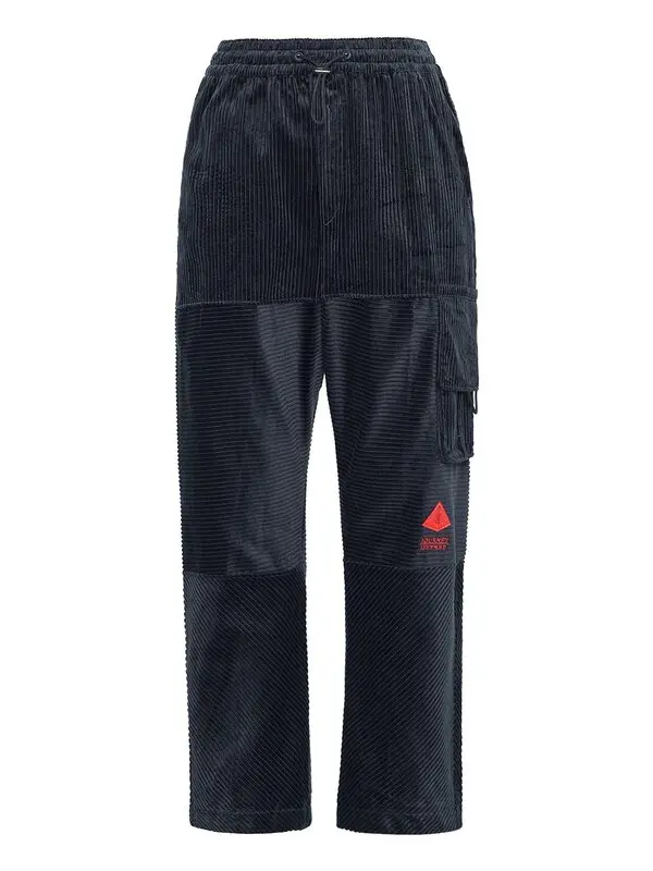 Nike Corduroy Cargo Straight Leg Trousers - Black
