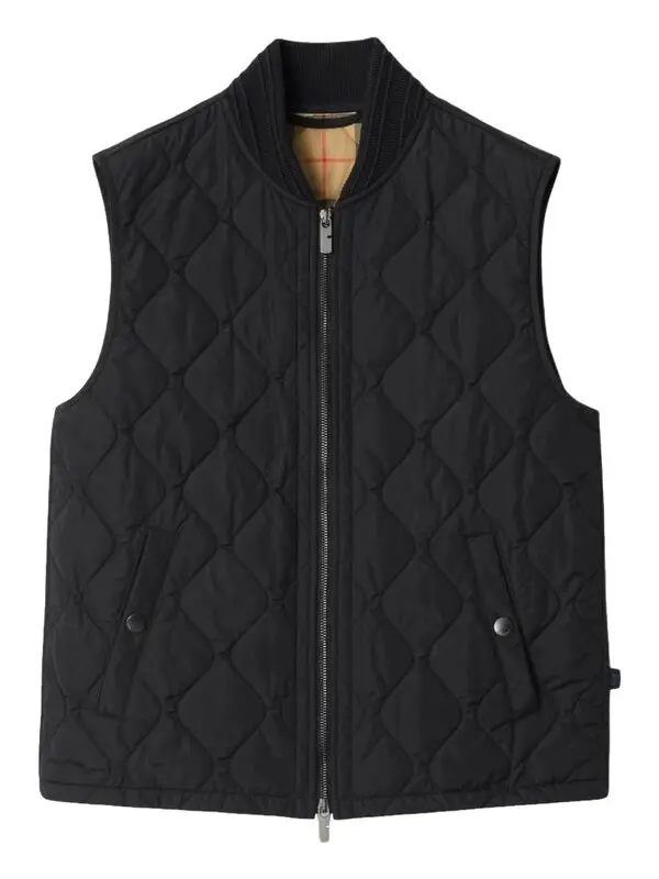 Burberry Quilted Nylon Gilet - Black
