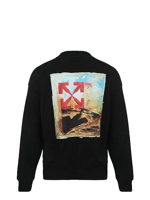 Off-White Logo Arrow Pattern Pullover - Black/multicolor