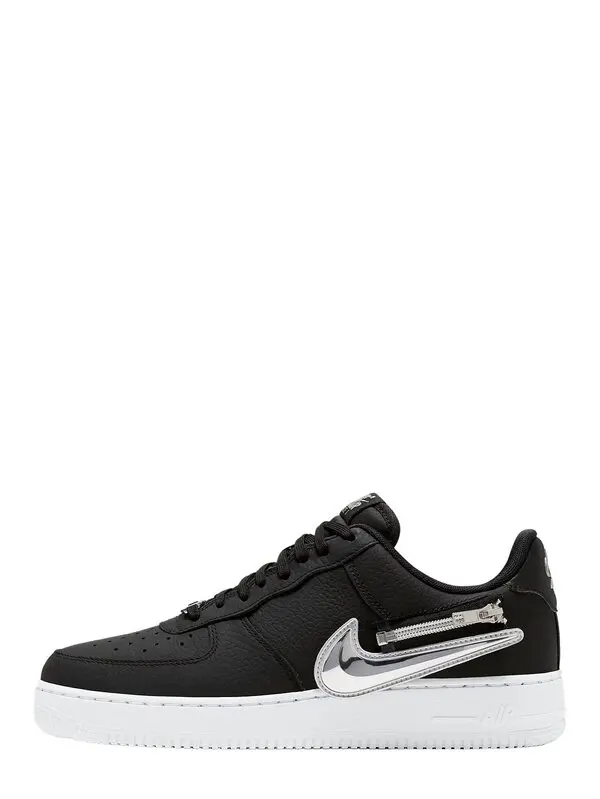 Nike Force 1 '07 Premium "silver Swoosh" Sneakers - Black