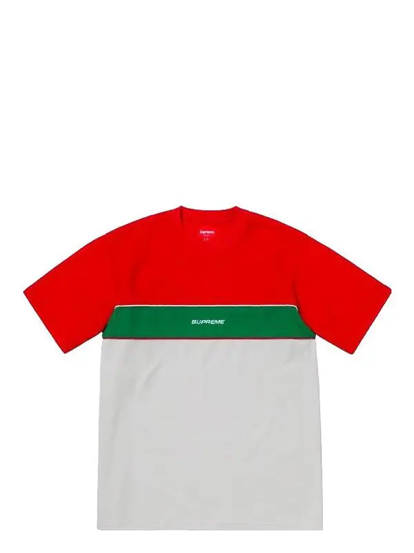 Supreme Ss19 Piping Practice Ss Top Logo Tee - Red