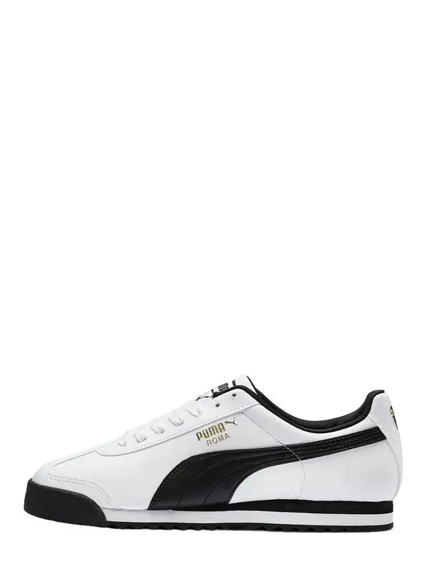PUMA Roma Basic Low Top Sneakers - White/black