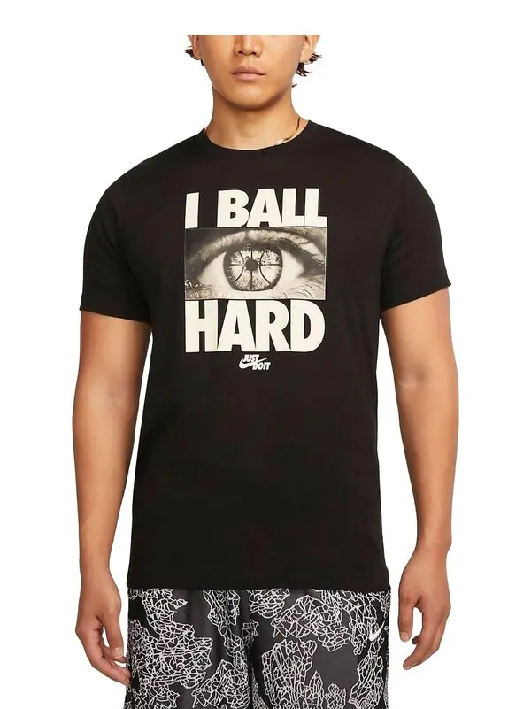 Nike Dri-fit Graphic Basketball T-shirt Asia Sizing - Black