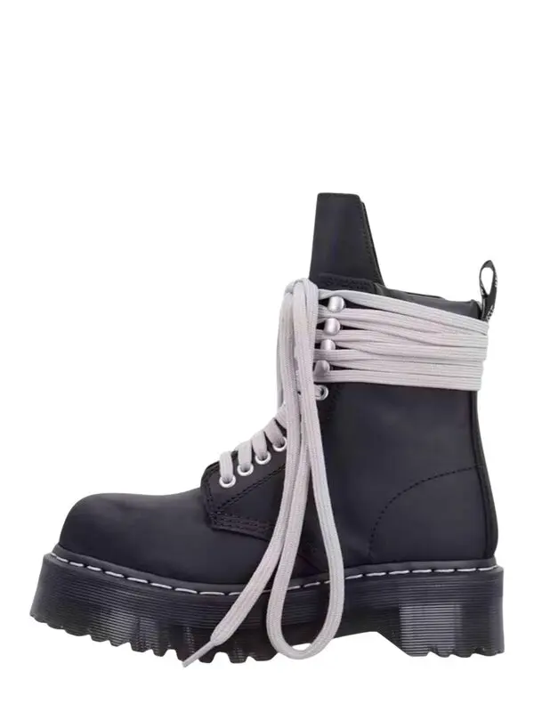Dr. Martens 1460 Quad Sole Steel Toe Boot - Rick Owens Black