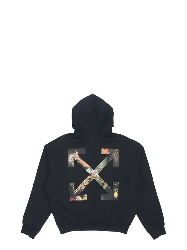 Off-White Fw20 Painting Arrow Hooded Sweater - Black