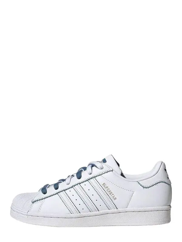 Adidas Superstar Sneakers - White/blue