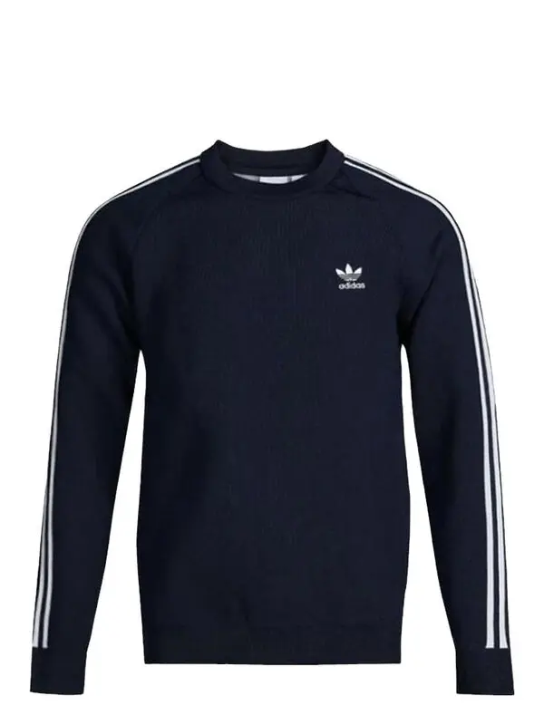 Adidas Originals Knit Crewneck Sweatshirt - Blue