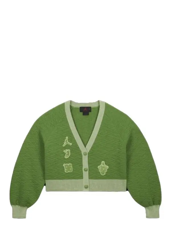 JORDAN X Union X Bephies Beauty Supply Cardigan - Chlorophyll/lime Ice