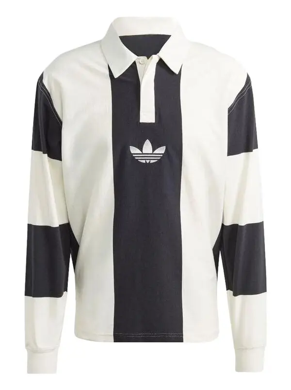 Adidas Originals Hack Rugb Polo T-shirts 'white Black - White/black