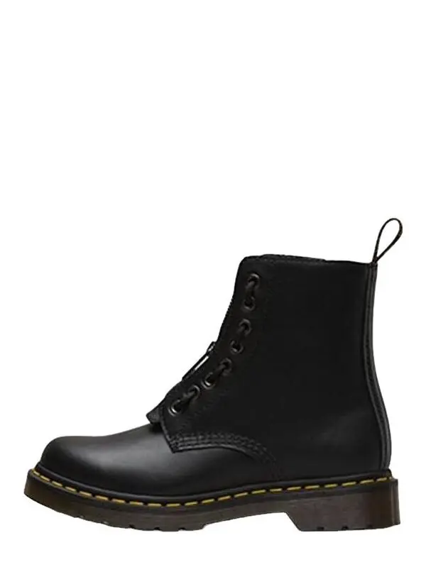 Dr. Martens 1460 Pascal Front Retro High Top Boots - Black