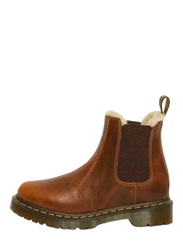 Dr. Martens 2976 Faux Fur Lined Chelsea Boots - Butterscotch