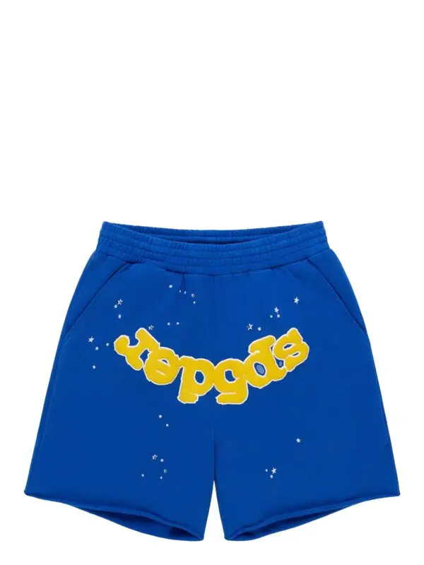 SP5DER Varsity Web Sweatshort - Blue