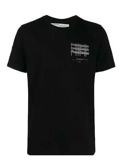 Off-White Industrial Short Sleeve Logo Normal Fit - Black
