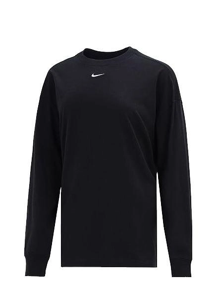 Nike Essential Crewneck Long Sleeve Top - Black