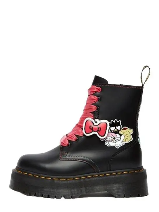 Dr. Martens X Hello Kitty & Friends Platform Combat Boots - Black