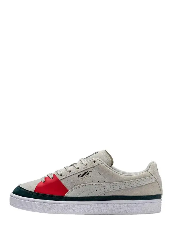 PUMA Suede Skate Low Top Sneakers - Grey/red