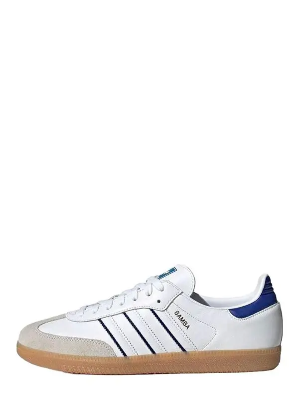 Adidas Samba Og "white Lucid Blue - White/blue
