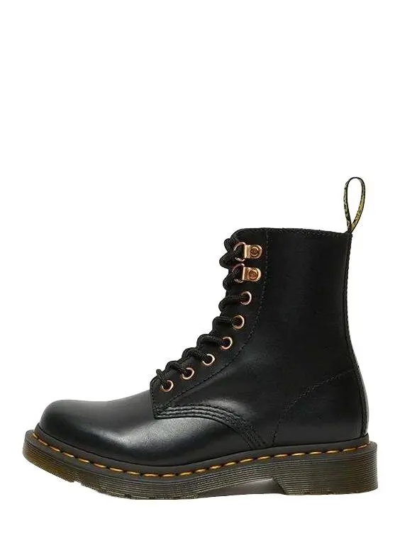 Dr. Martens Pascal Hdw Lace Up Combat Boots - Charcoal Grey