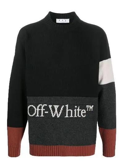 Off-White Knit Sweater - Colorblock