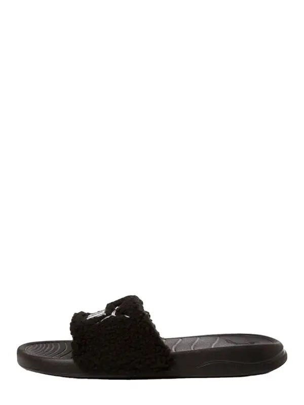PUMA Popcat 20 Fleece Sliders - Black