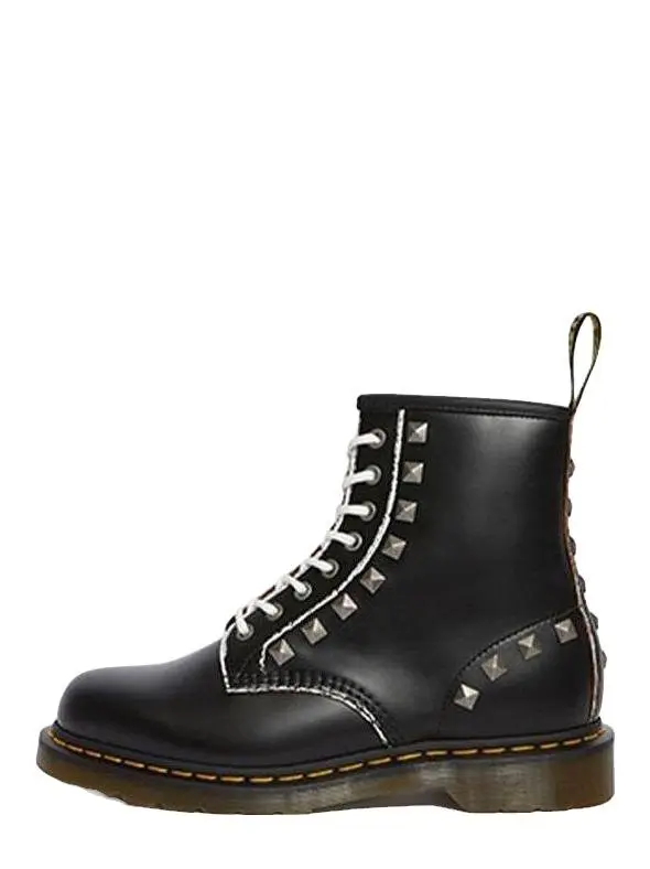 Dr. Martens 1460 Studded Lace-up Boots - Black