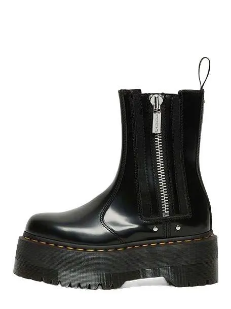 Dr. Martens 2976 Max Leather Platform Chelsea Boots - Black