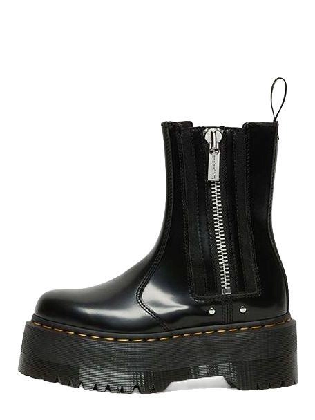Dr. Martens 2976 Max Leather Platform Chelsea Boots - Black