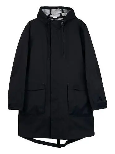 Nike Athleisure Hooded Mid-length Windbreaker - Black