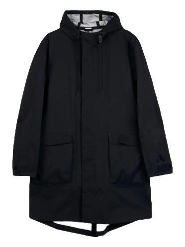 Nike Athleisure Hooded Mid-length Windbreaker - Black