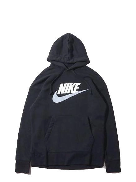Nike Chest Logo Pullover Hoodie - Black