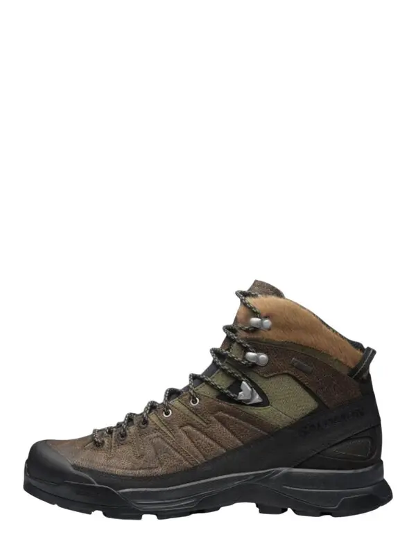 SALOMON X-alp Mid Distressed Leather Gtx - Dark Earth/black/deep Lichen Green
