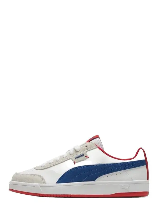 PUMA Court Legend Low Top Sneakers - White/blue/red