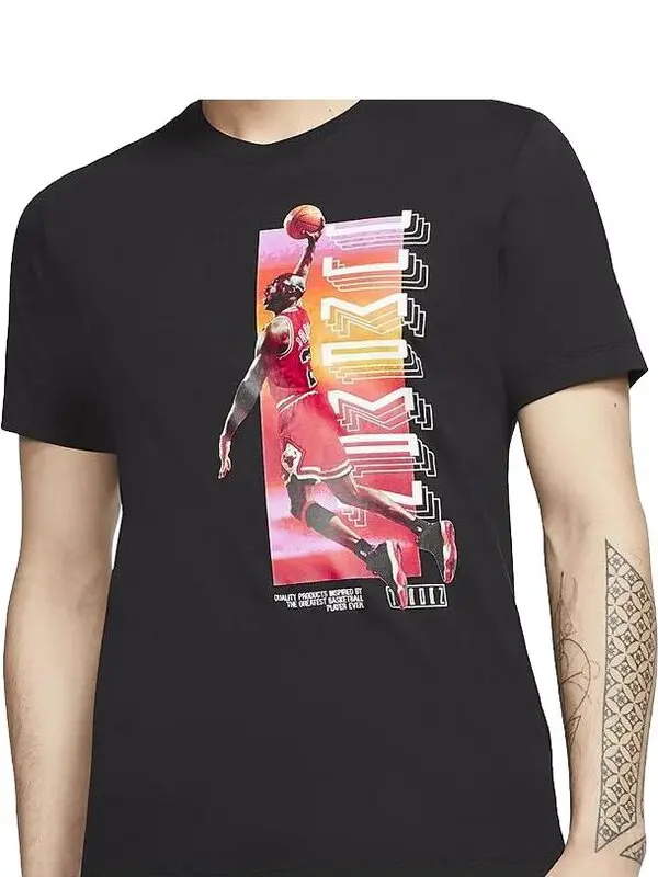 JORDAN Legacy Aj11 Printing Short Sleeve - Black