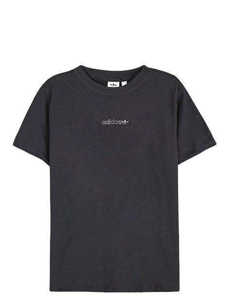 Adidas Originals Embroidered Logo Short Sleeve Gray - Grey