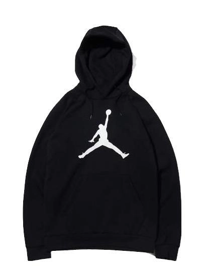 JORDAN Jumpman Logo Polar Fleece Hoodie - Black
