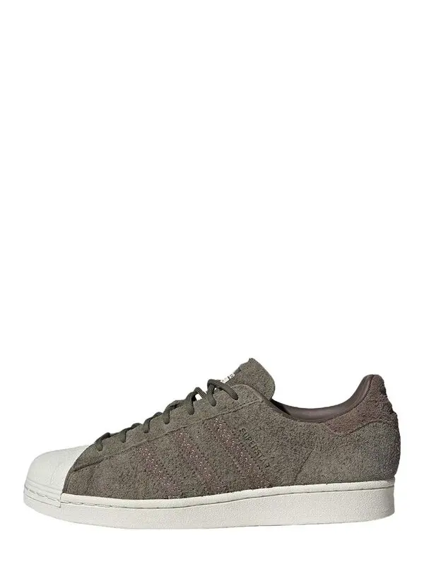 Adidas Superstar "olive Strata" Low Top Sneakers - Green