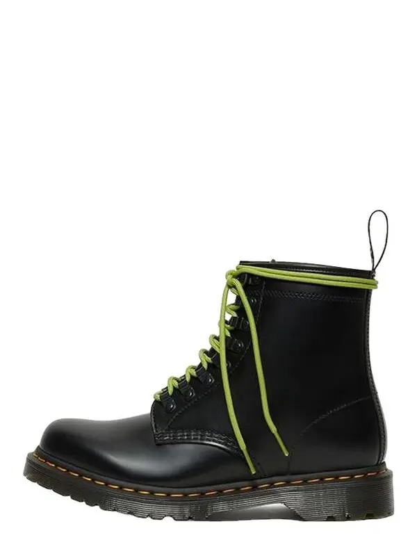 Dr. Martens 1460 Ben Smooth Lace Up Boots - Carbon Black